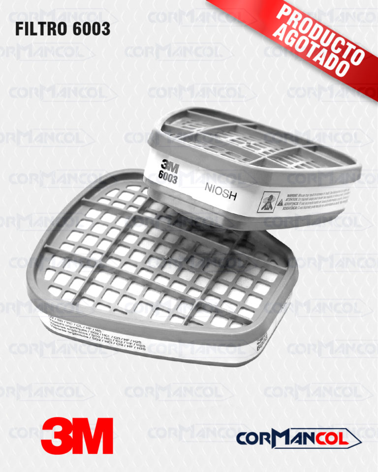 Cartucho 6003 – vapores orgánicos y ácidos (3M) | Cormancol